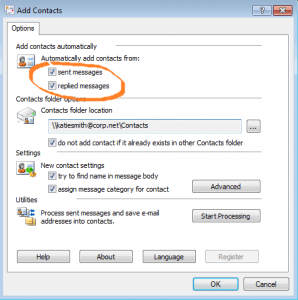 How to create Outlook contacts automatically when sending or replying to email | MAPILab blog