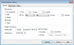 How to schedule recurring emails in Outlook 2013 | MAPILab blog
