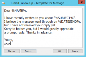 How to use E-mail Follow-Up to send reminders on unreplied messages in Outlook | MAPILab blog