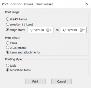 How to print emails and attachments from Outlook: the basic useful facts | MAPILab blog